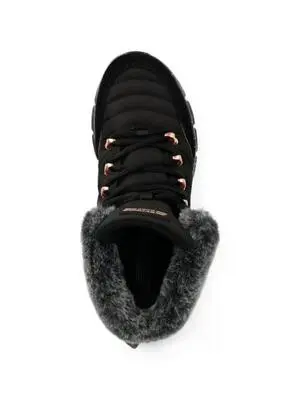 Sketchers Quilted Fur Trim Sneakers