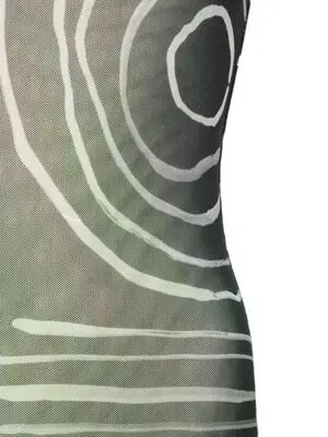 Eckhaus Latta Gesture Graphic-print Maxi Dress