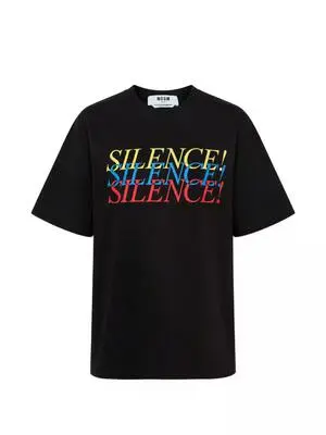 MSGM Graphic-print Cotton T-shirt