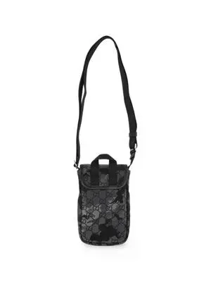 Gucci Gg Monogram Buckled Messenger Bag