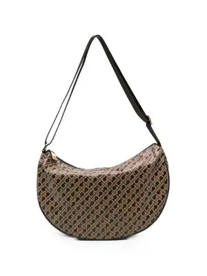 GHERARDINI Monogram-print Shoulder Bag - Brown