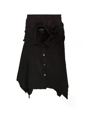 Andersson Bell Sue Asymmetric Mini Skirt - Black