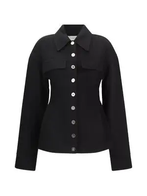 Sportmax Arena Short Panelled Wool Jacket - Black