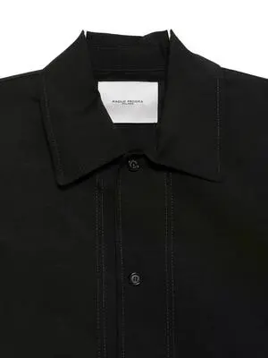 PAOLO PECORA Contrast-stitch Long-sleeve Shirt