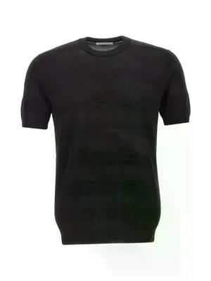 KANGRA Striped Short-sleeve T-shirt - Black