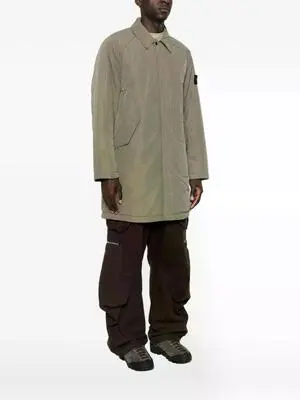 Stone Island Logo-patch Raglan-sleeve Coat