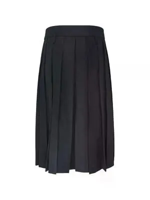 Simone Rocha Pleated Kilt-style Midi Skirt