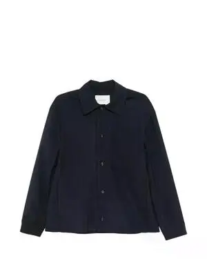PAOLO PECORA Contrast-stitch Shirt - Blue