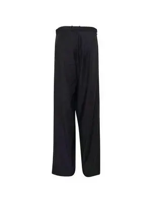LITKOVSKA Pinstriped Deconstructed Offset-zip Trousers