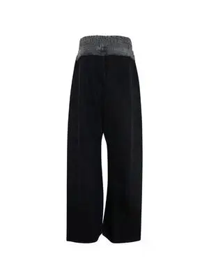 LITKOVSKA Denim Panelled Wide-leg Jeans