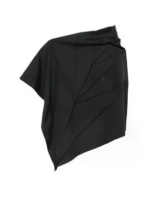 Issey Miyake Origami-pleated Asymmetric Top - Black