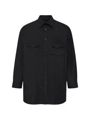 Yohji Yamamoto Flap-pocket Shirt - Black