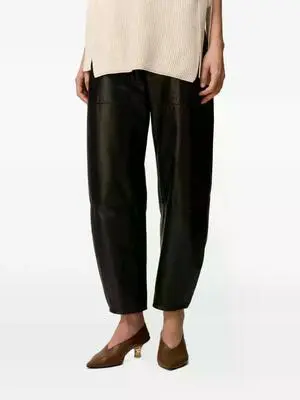 RETORI Barrel-fit Leather Trousers