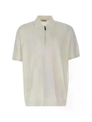 KANGRA Cable-knit Half-zip Polo Shirt