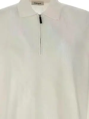 KANGRA Cable-knit Half-zip Polo Shirt