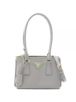 Prada Galleria Saffiano Lux Mini Bag - Grey