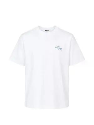 MSGM Logo-print T-shirt - White