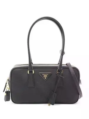 Prada Saffiano Lux Handbag - Black