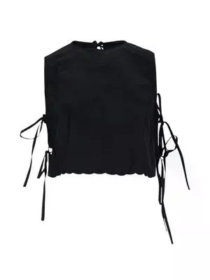 Cecilie Bahnsen Embroidered Lace-up Top