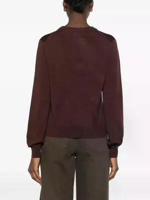 Maison Kitsuné Fox-patch Crew-neck Pullover