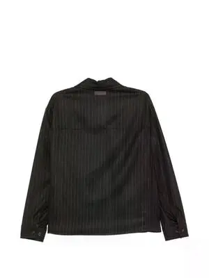 PAOLO PECORA Pinstripe-pattern Long-sleeve Shirt