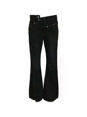 Andersson Bell Twist Fold Flare Jeans - Black