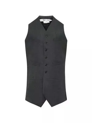 Comme Des Garçons Button-front Longline Vest