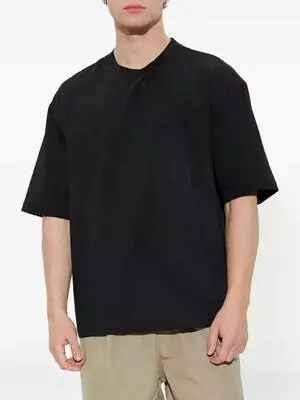 Emporio Armani Seersucker-fabric T-shirt