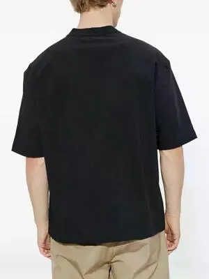 Emporio Armani Seersucker-fabric T-shirt