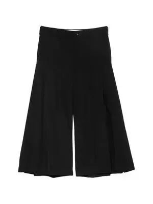 Comme Des Garçons Pleated Wide-leg Trousers - Black