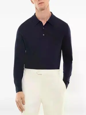 FURSAC Long-sleeve Wool Polo Shirt