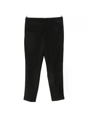 PAOLO PECORA D-ring Turn-up Trousers - Black