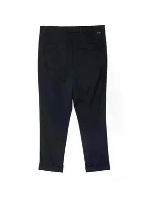 PAOLO PECORA Pleated Turn-up Trousers