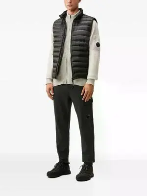 C.P. COMPANY Lambswool Lens Zipped Sweater