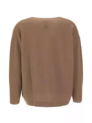 Hemisphere Cashmere Crew-neck Cardigan