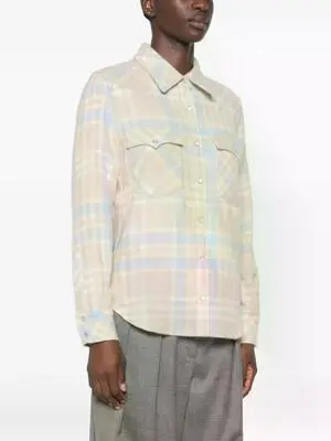 KUJTEN Lumber Check-pattern Button-up Shirt