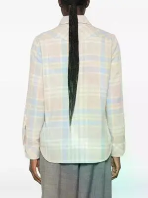 KUJTEN Lumber Check-pattern Button-up Shirt
