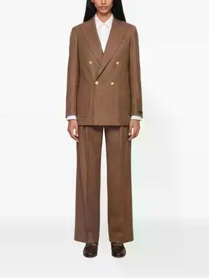 BRIGLIA 1949 Pleated Straight-leg Trousers