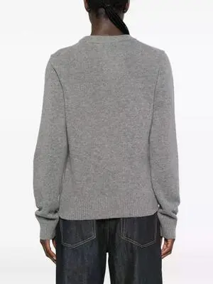 GANNI Graphic-intarsia Crew Neck Sweater