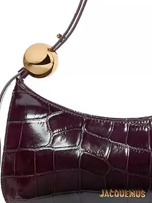 Jacquemus Croc-effect Leather Shoulder Bag