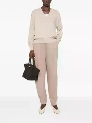 Peserico V-neck Pocket Sweater
