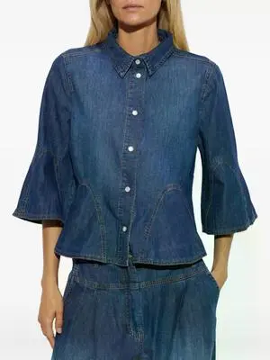 Munthe Vunna Flared-sleeve Denim Shirt