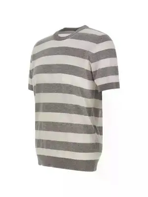 KANGRA Striped Cotton T-shirt