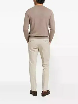 FRANZESE COLLECTION Stefano De Martino Ribbed-trim Sweater - Neutrals