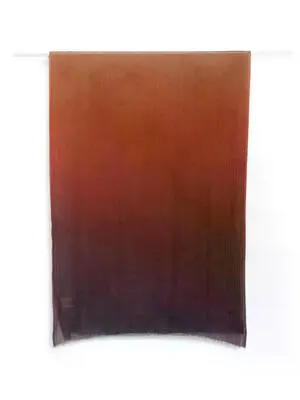 SGOMBERO CANTINE Andromeda Herringbone-weave Ombre Scarf - Orange