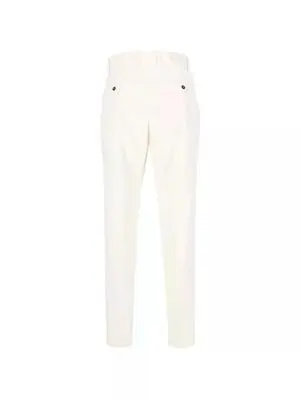 Eleventy Pleated Tapered-leg Trousers