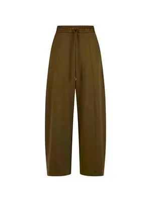 Max Mara Logo-embroidered Drawstring Trousers