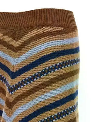 Alanui Sweet Winter Fringed Jacquard Midi Skirt