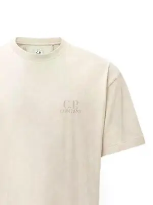 C.P. COMPANY 30/1 Jersey Short-sleeve Comfort T-shirt - Neutrals