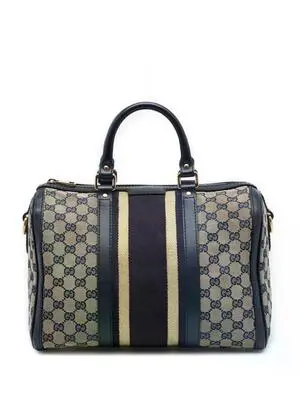 Gucci Gg Canvas Web Joy Boston Bag Satchel